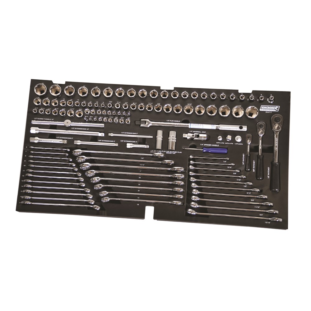Kincrome EVA Tray Spanners, Sockets & Accessories 119 Piece - Bolts ...