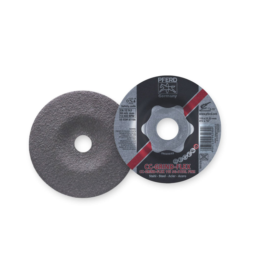 Grinding Discs STEEL CC-GRIND-FLEX 125 SG-ST FINE - Bolts & Industrial Supplies