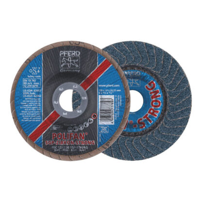 POLIFAN Flap Disc Zirconia - STEEL PFC 125 Z 50 SGP-STRONG - Bolts & Industrial Supplies
